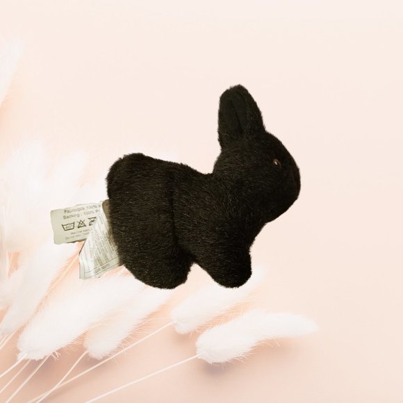 IKEA | Toys | Ikea Stuffed Black Bunny Toy Glada | Poshmark